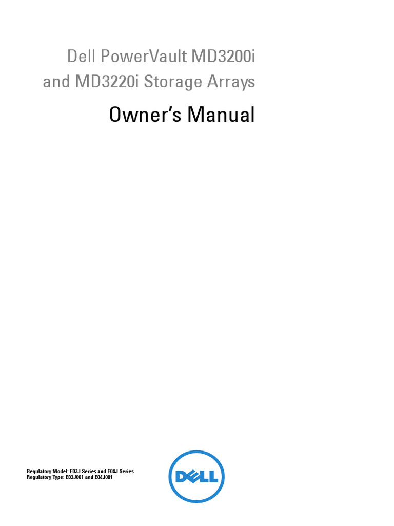 Dell PowerVault MD3200i and MD3220i Storage Arrays Owner's Manual | PDF ...