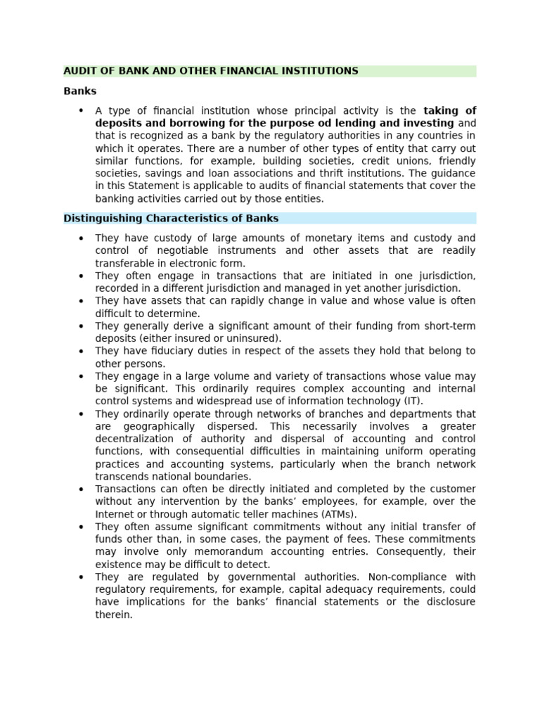 Audit Midterm Reviewer | PDF | Mining | Internal Control