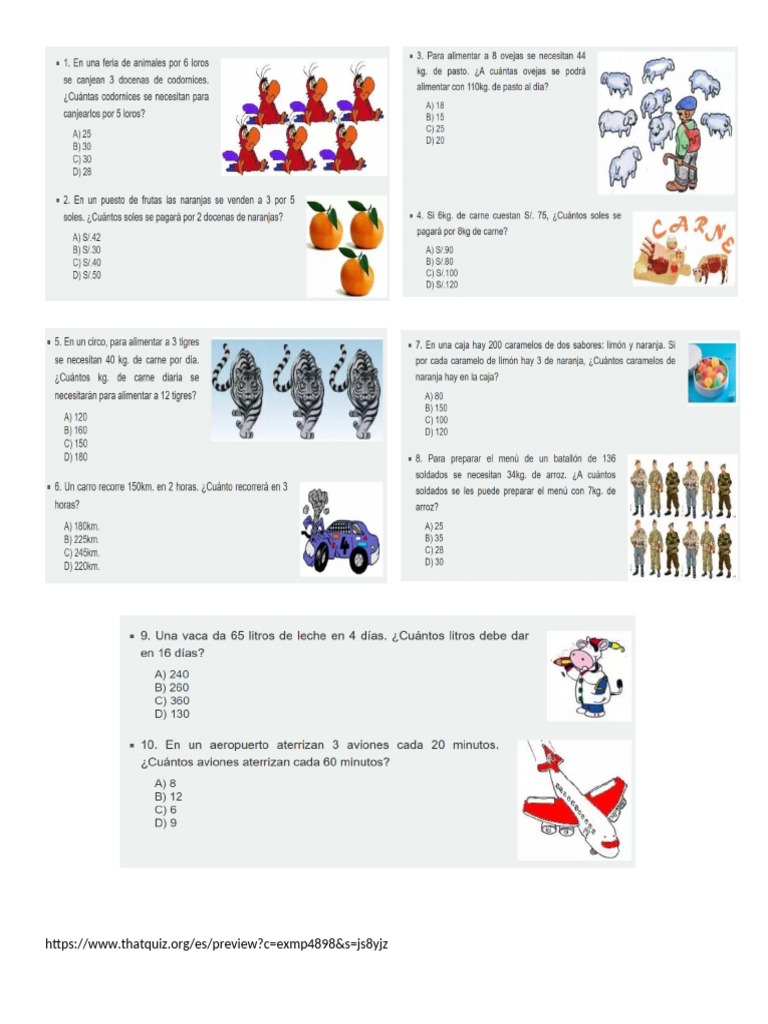 Razones y Proporciones | PDF