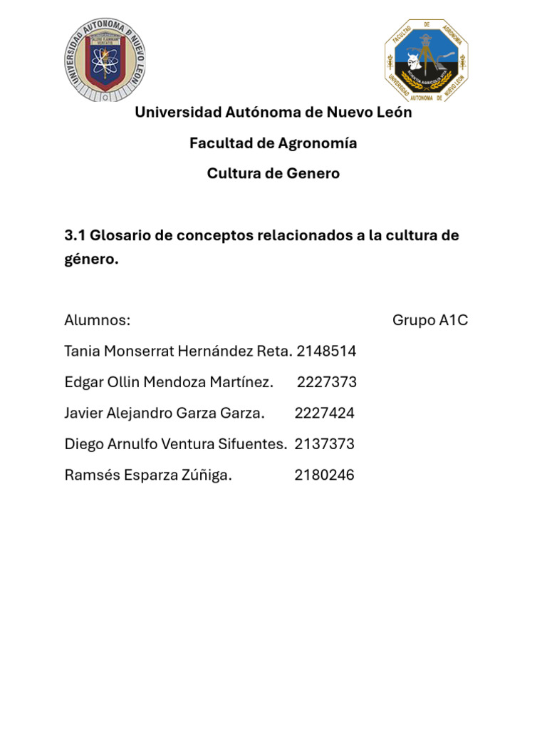 3.1 Cgen | PDF | Estudios de género | Igualdad de género