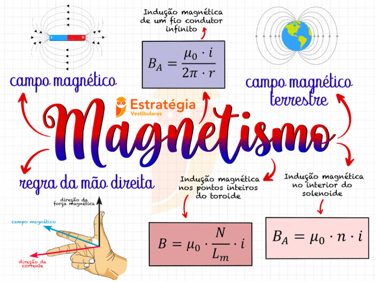 Mapa Mental - Magnetismo - Física | PDF