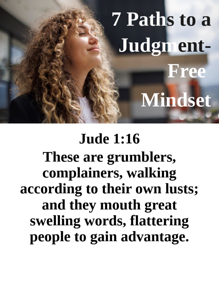 7 Paths To A Judgment Free Mindset | PDF | Science & Mathematics