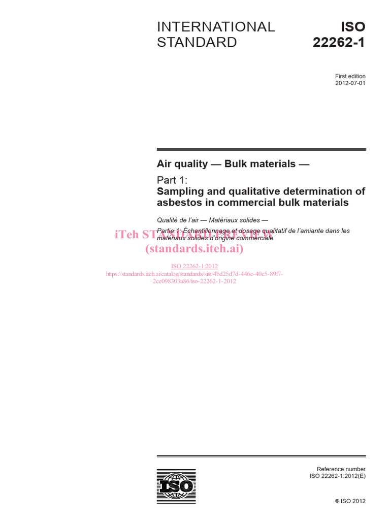Iso 22262 1 2012 | PDF | Refractive Index | Microscopy