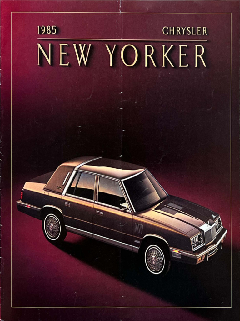 Chrysler New Yorker 1985 USA | PDF