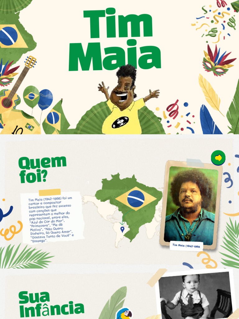 _Brazil Country Introduction Presentation in Green and Yellow ...