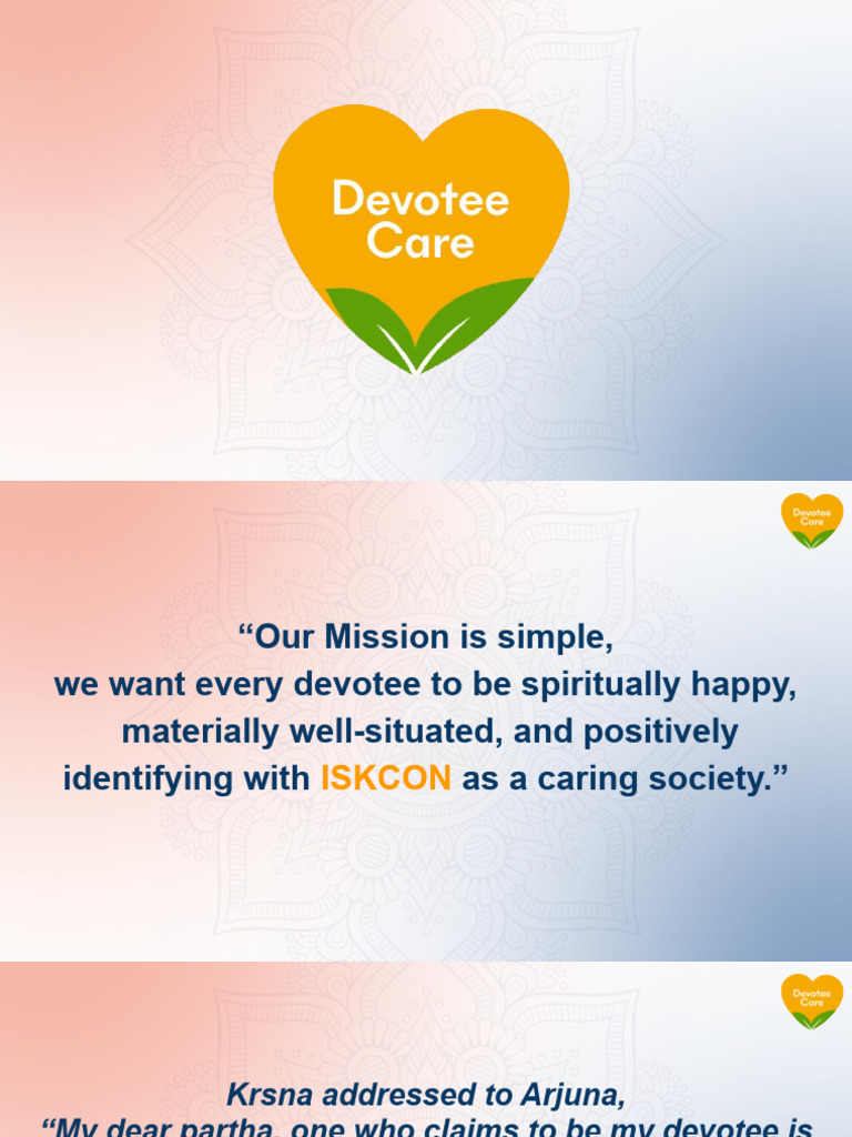 ISKCON Devotee Care Evolution | PDF | Indian Poetics | Monotheistic ...