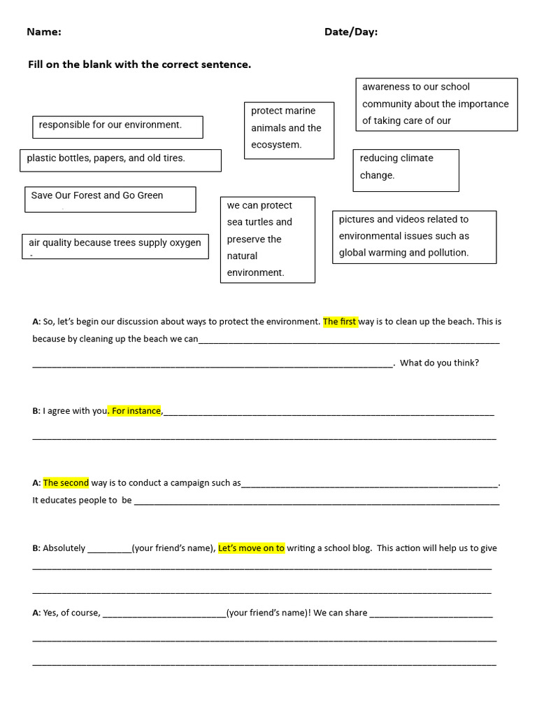 FORM 3 UNIT 4 Ways To Protect Environment | PDF | Natural Environment ...