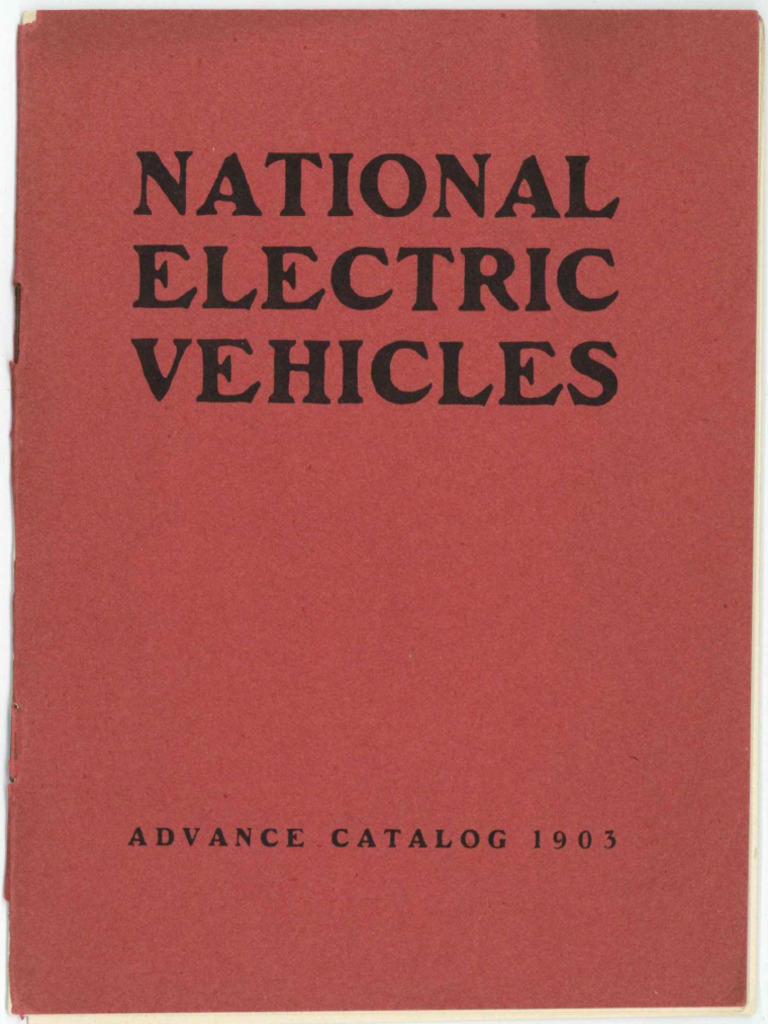 1903 National Electric Vehicles | PDF