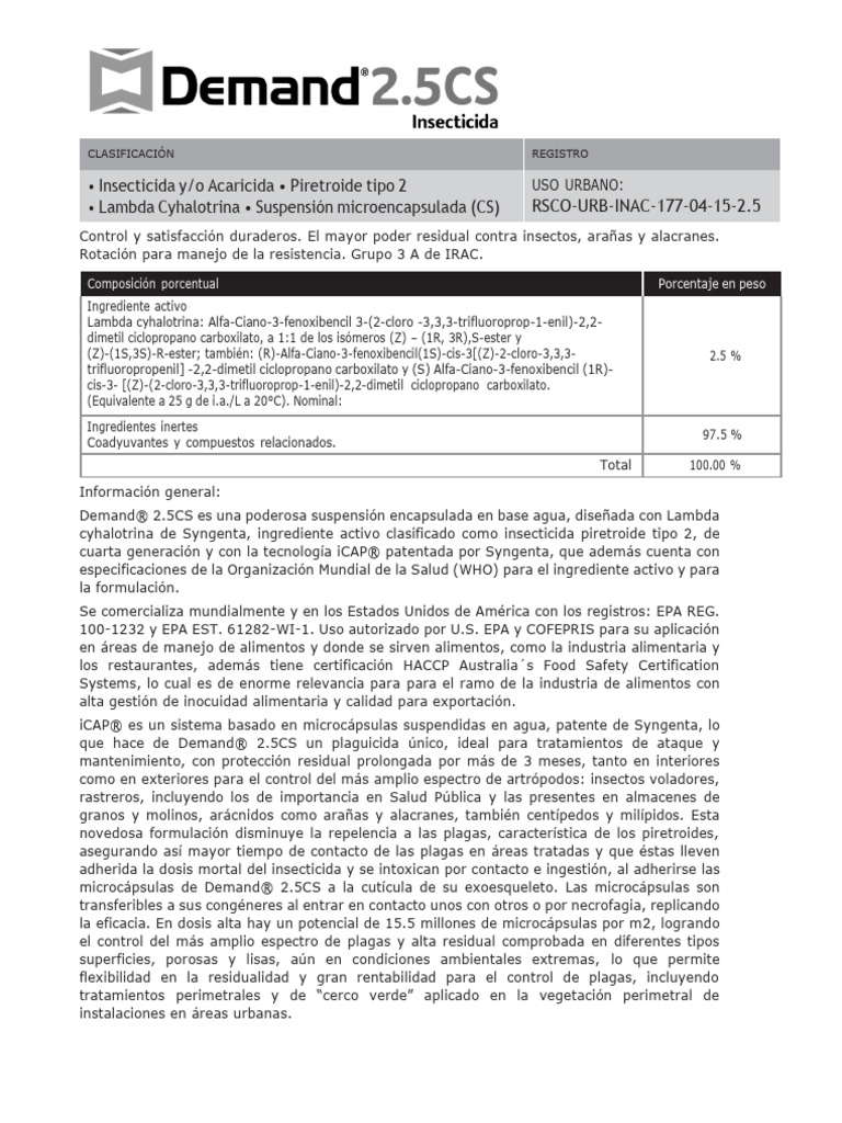 Demand 2.5 Cs 0 | PDF | Ciencia y matemáticas