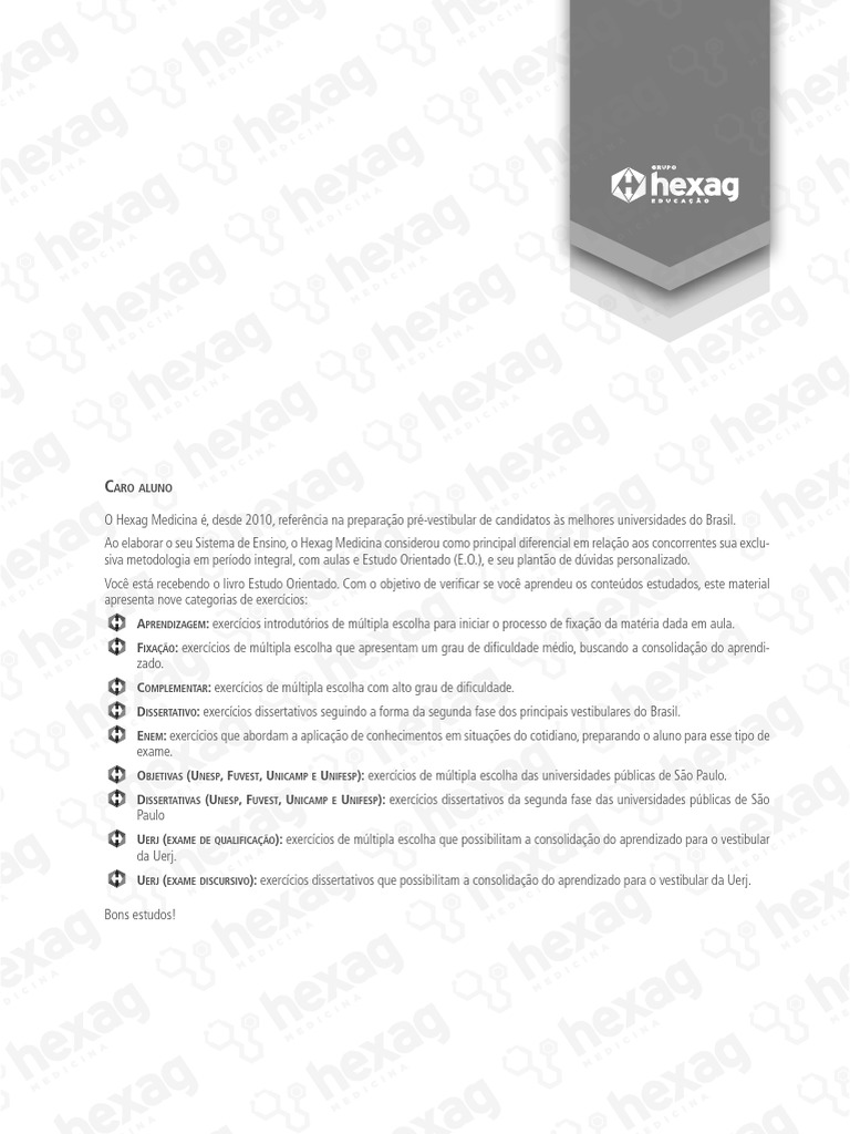 Metodologia do Hexag Medicina para Vestibulares | PDF | Feudalismo ...