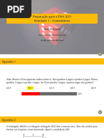 1º SIMULADO ENA - PROFMAT 2024 - Formulários Google | PDF | Triângulo | Matemática