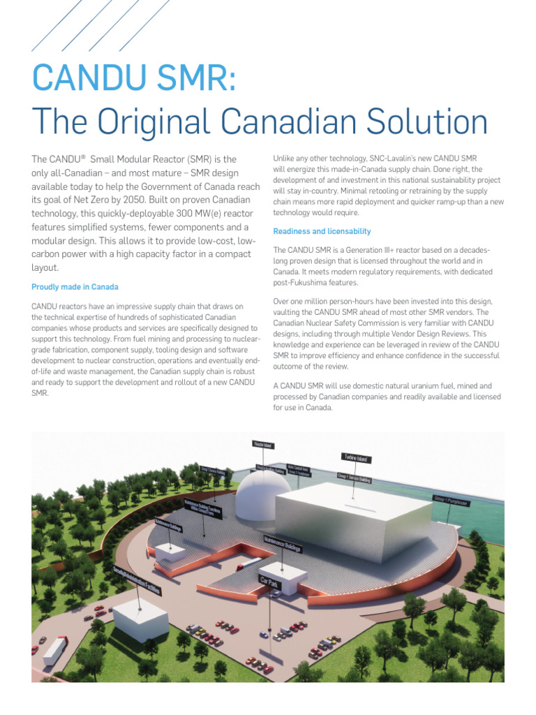 our-candu-smr_en | PDF | Nuclear Power | Nuclear Reactor