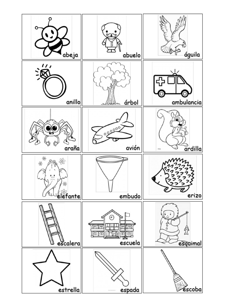 DIBUJOS Y PALABRAS Aprende Con Camilita | PDF