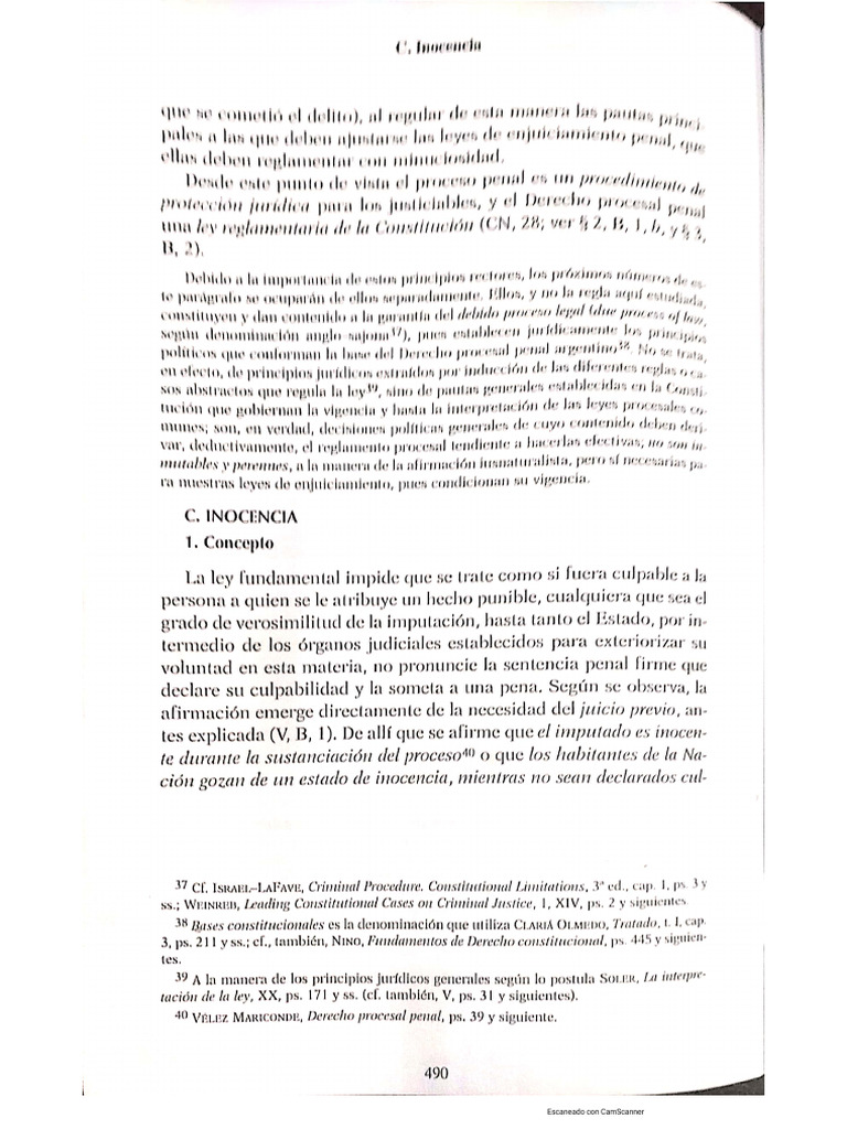 Julio B.J.maier (Inocencia) | PDF