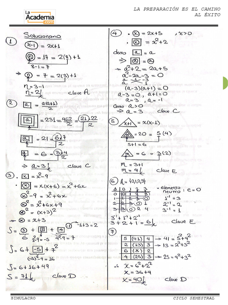 Solucionario Sim 3 Mate | PDF