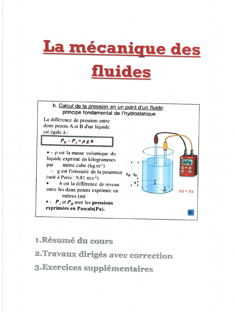 La Mécanique Des Fluides - Scan | PDF