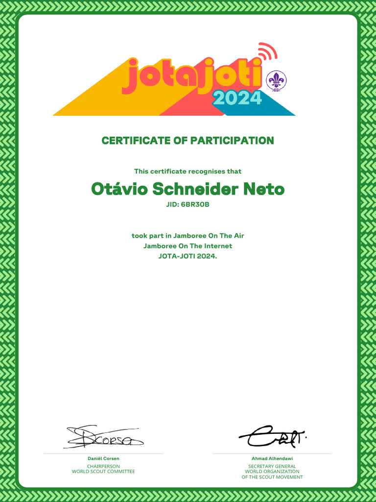 Jota Joti Certificate | PDF