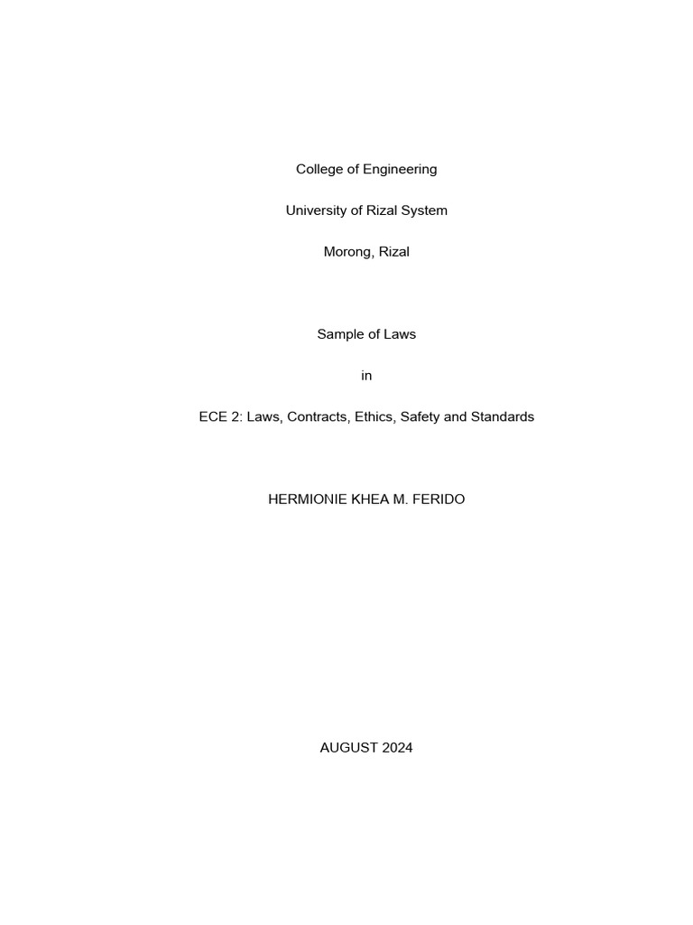 ECE 2 Laws in Different Countries | PDF | Justice | Crime & Violence