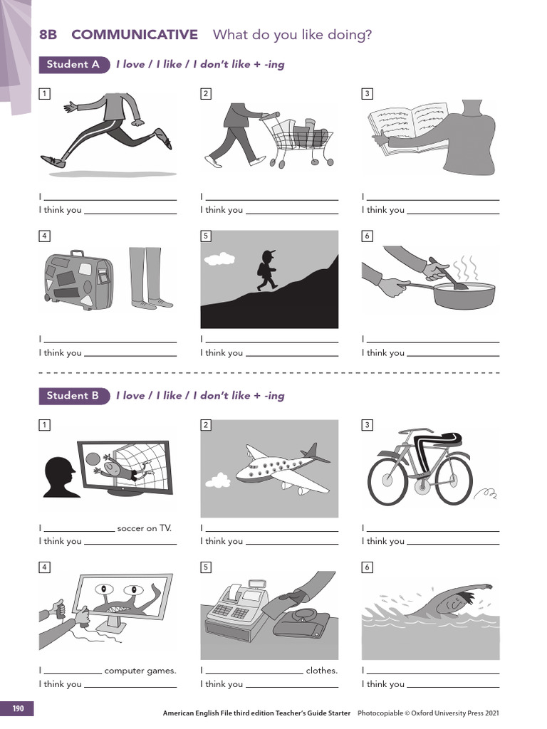 Communicative Activity: Likes & Dislikes | PDF