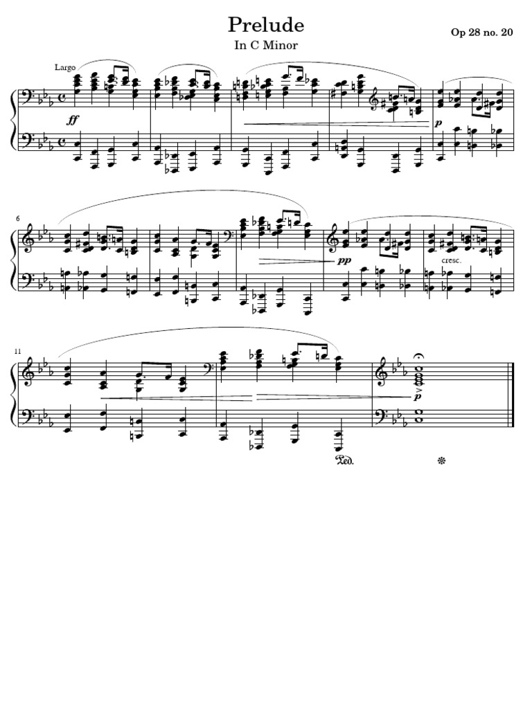 Chopin Prelude in C Minor Op N o | PDF | Compositions | Musical Compositions