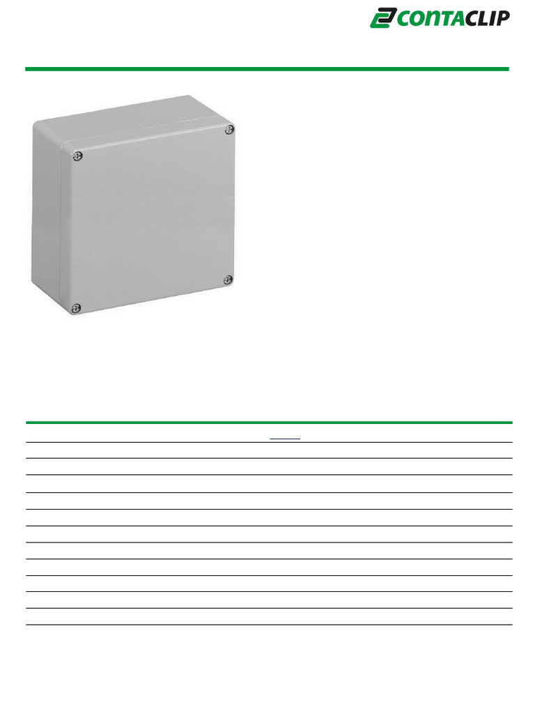 2167A020 - Juction Box | PDF | Screw | Secondary Sector Of The Economy