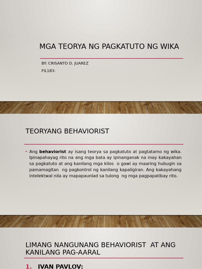Teorya NG Wika | PDF