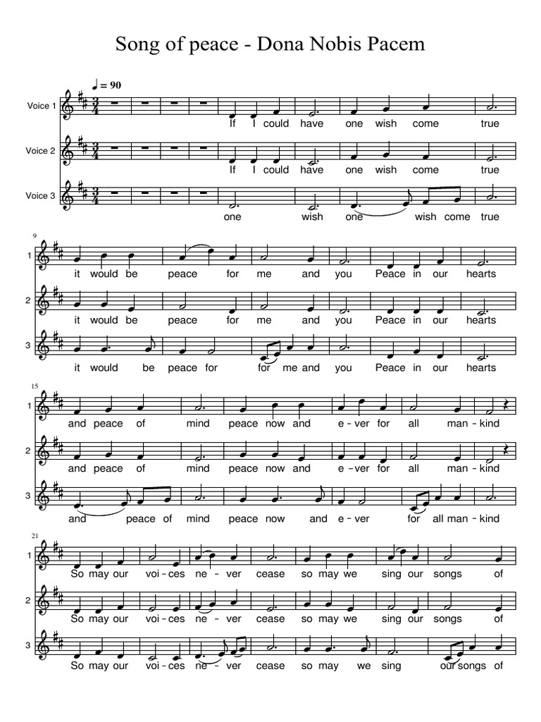 Dona Nobis Pacem: Song of Peace | PDF