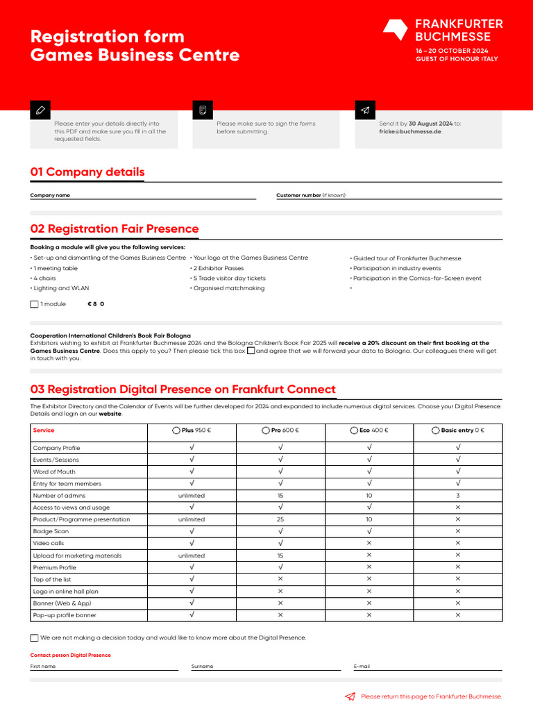 Games Business Centre (Registration Form FBM 2024) | PDF | Value Added Tax
