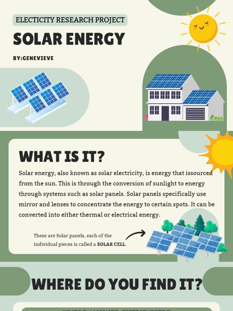 Solar Energy: Overview and Benefits | PDF | Solar Power | Photovoltaics
