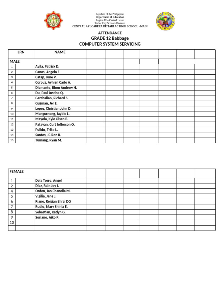 Attendance Landscape 2024 2025 | PDF