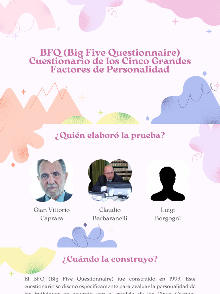 Ficha Técnica Del BFQ (Big Five Questionnaire) | PDF | Gestión de recursos humanos | Sicología