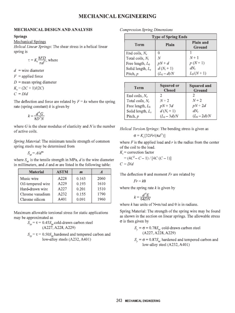 FE Mechanical Engineering | PDF