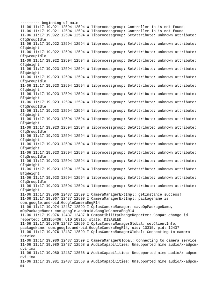 Log Cat 1730863039878 | PDF | System Software | Software Engineering