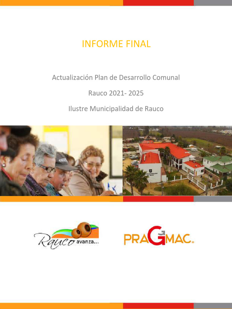 Informe Final PLADECO Rauco 2021-2025 - Compressed | PDF | Finanzas y dinero