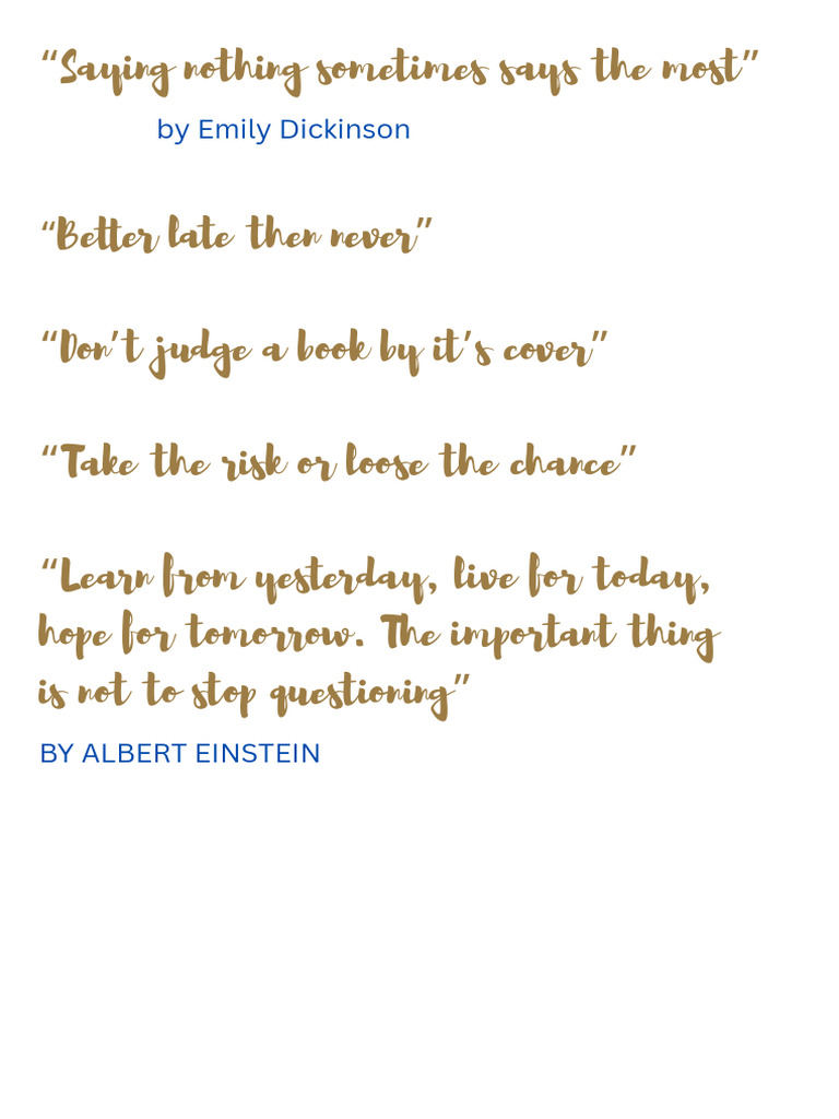 Saying Nothing Sometime Says The Most | PDF