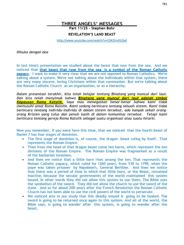 Revelation's Land Beast | PDF | Filsafat