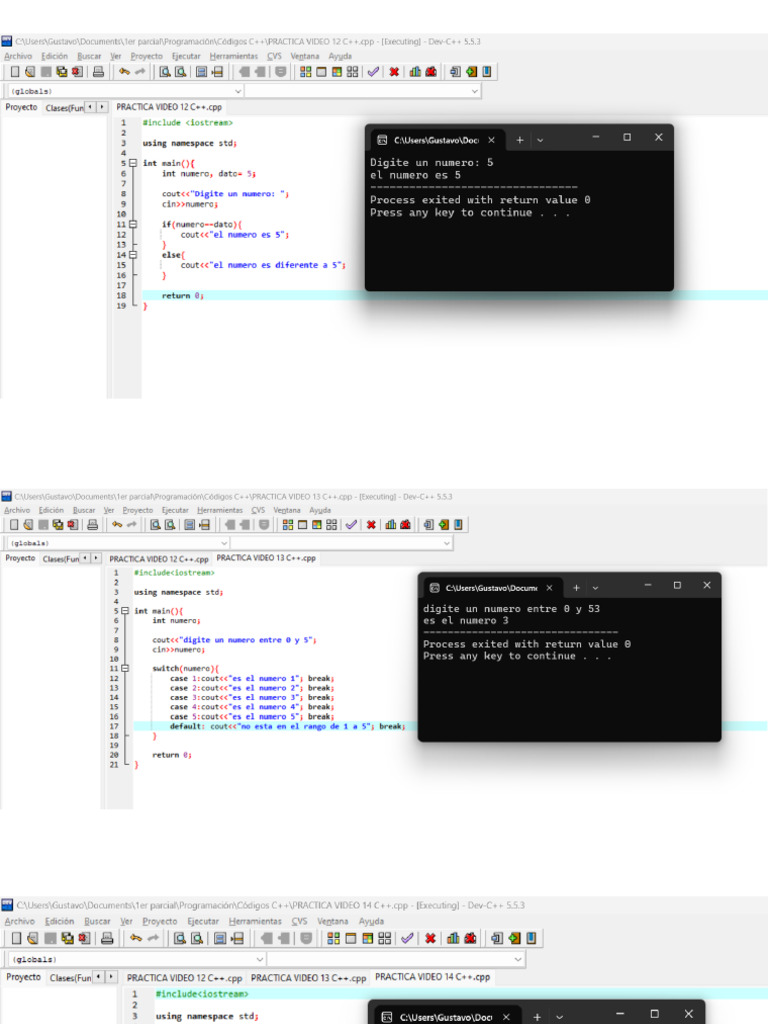 Codigos Dev C++2 | PDF