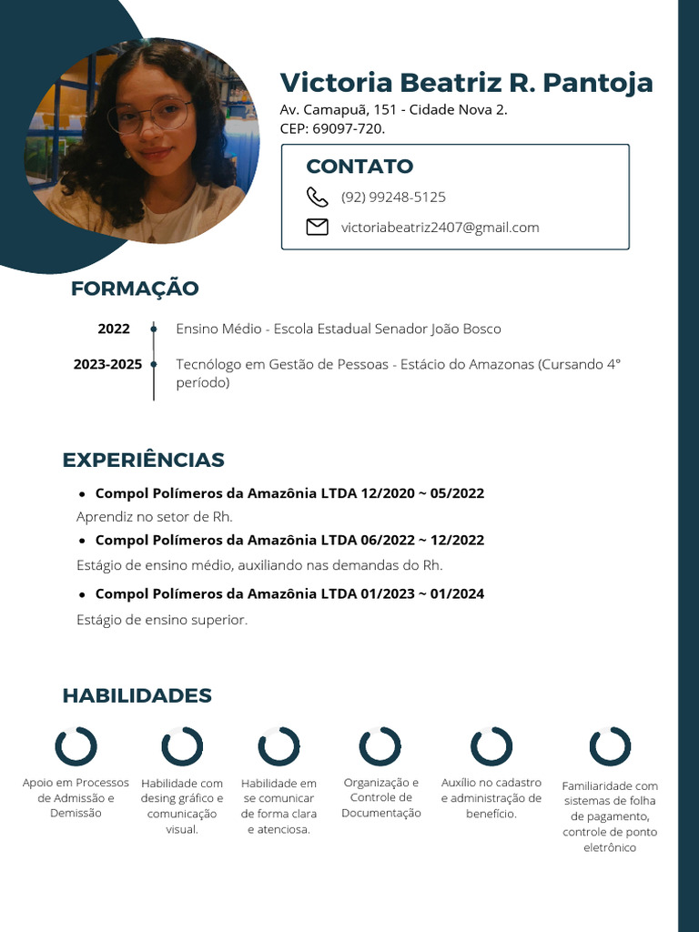 Currículo de Victoria Beatriz Pantoja | PDF