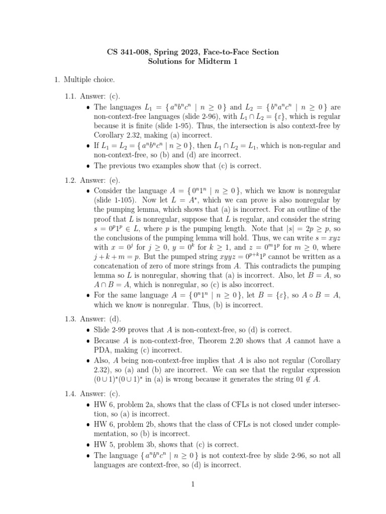 mt1 23s 008 SOLN | PDF | Theoretical Computer Science | Mathematical Logic