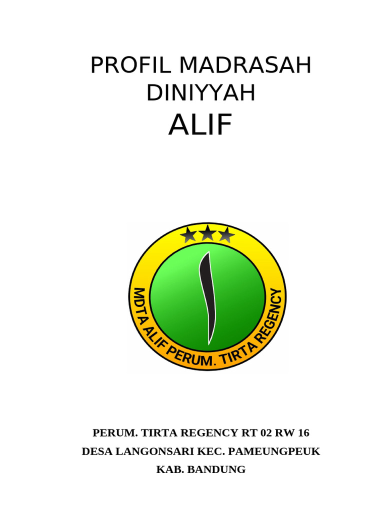 Cover LPJ Alif | PDF