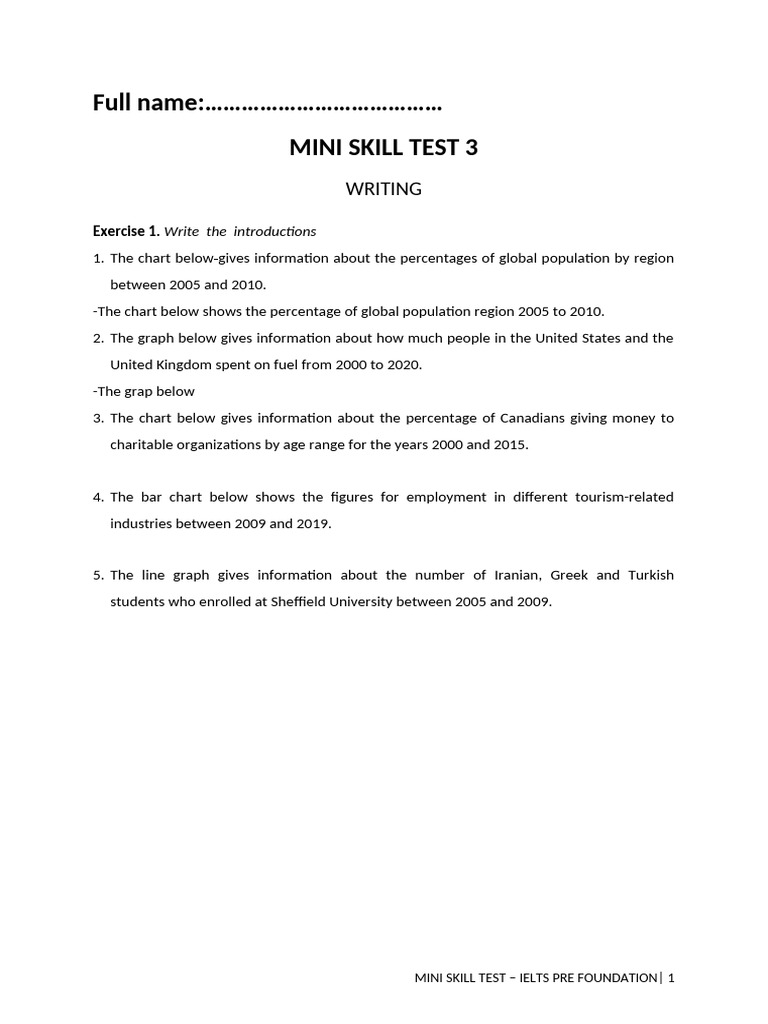 Đề Bài Mini Skill Test 3 | PDF