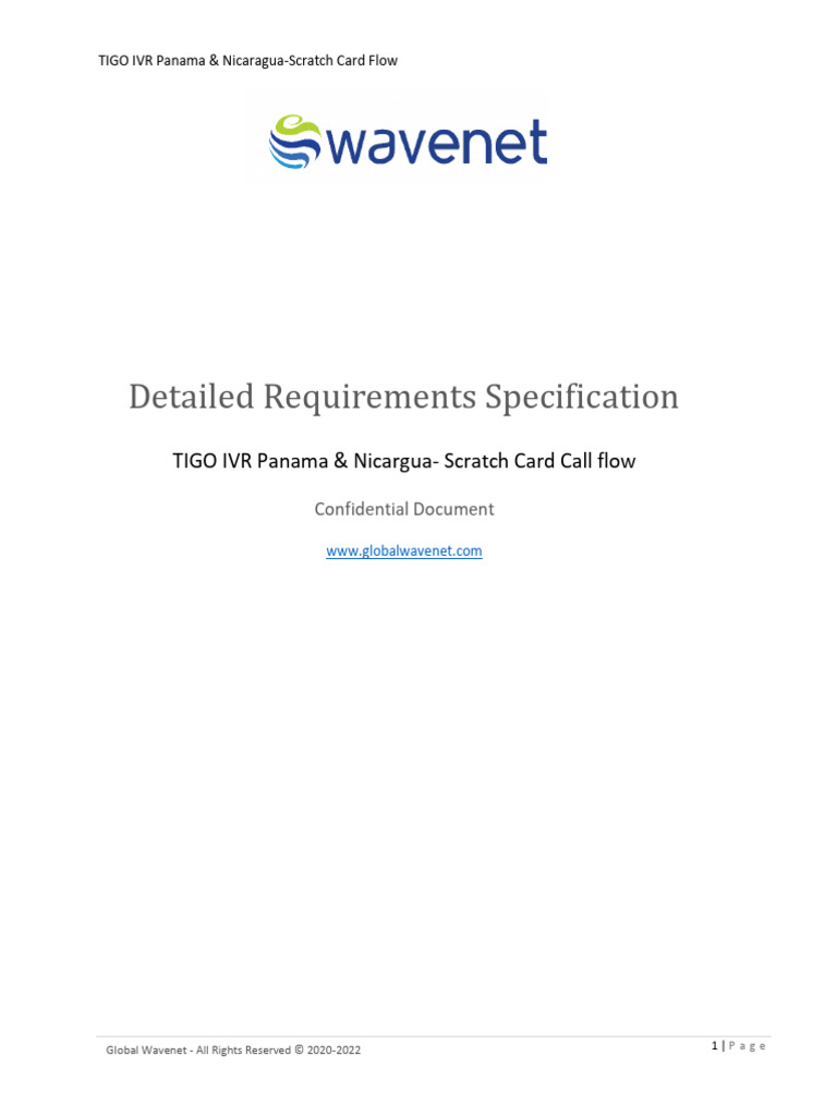 Detailed Requirements Specification Scratch Card V1.1 | PDF | Computing