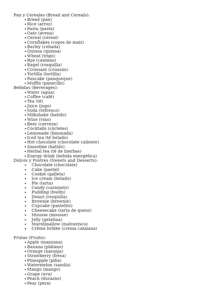 Documento | PDF | Alimentos | Cocina