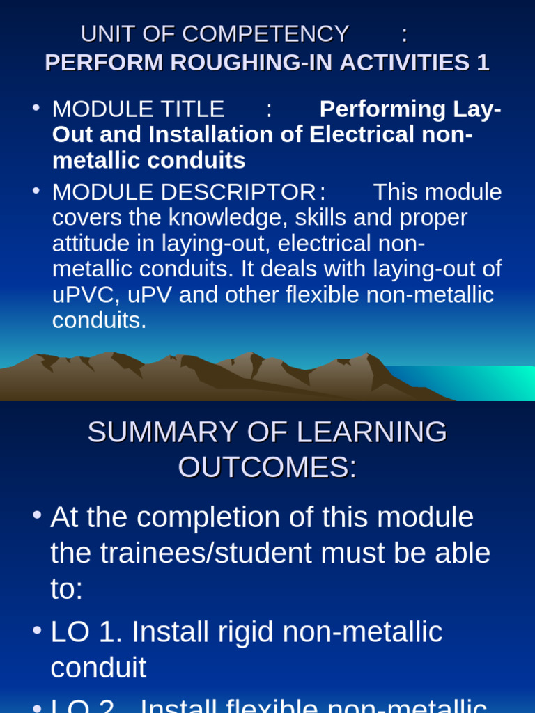 Unit of Competency Roughing 3 | PDF | Polyvinyl Chloride | Building Materials