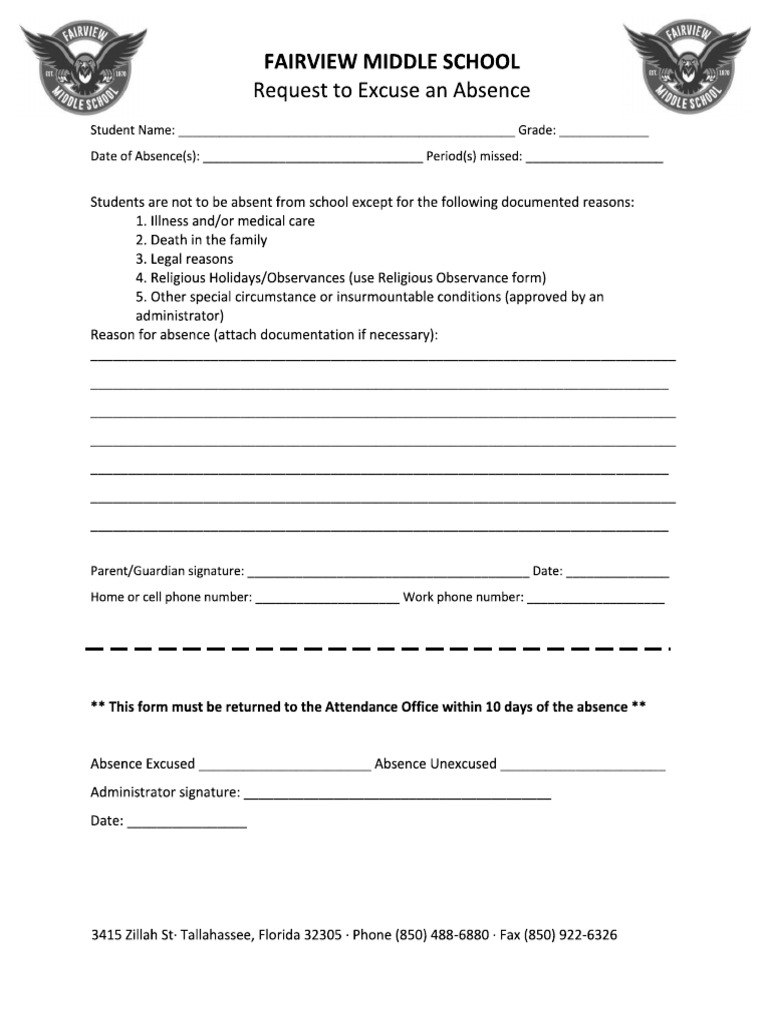 Excuse Letter | PDF