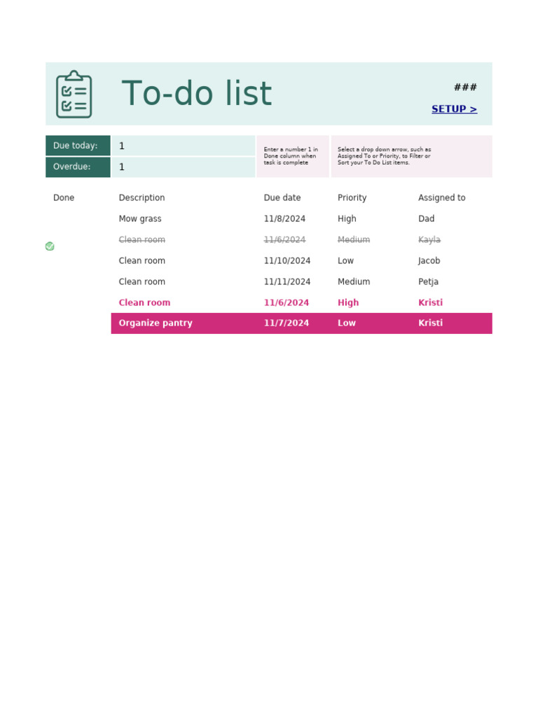 To-Do List1 | PDF