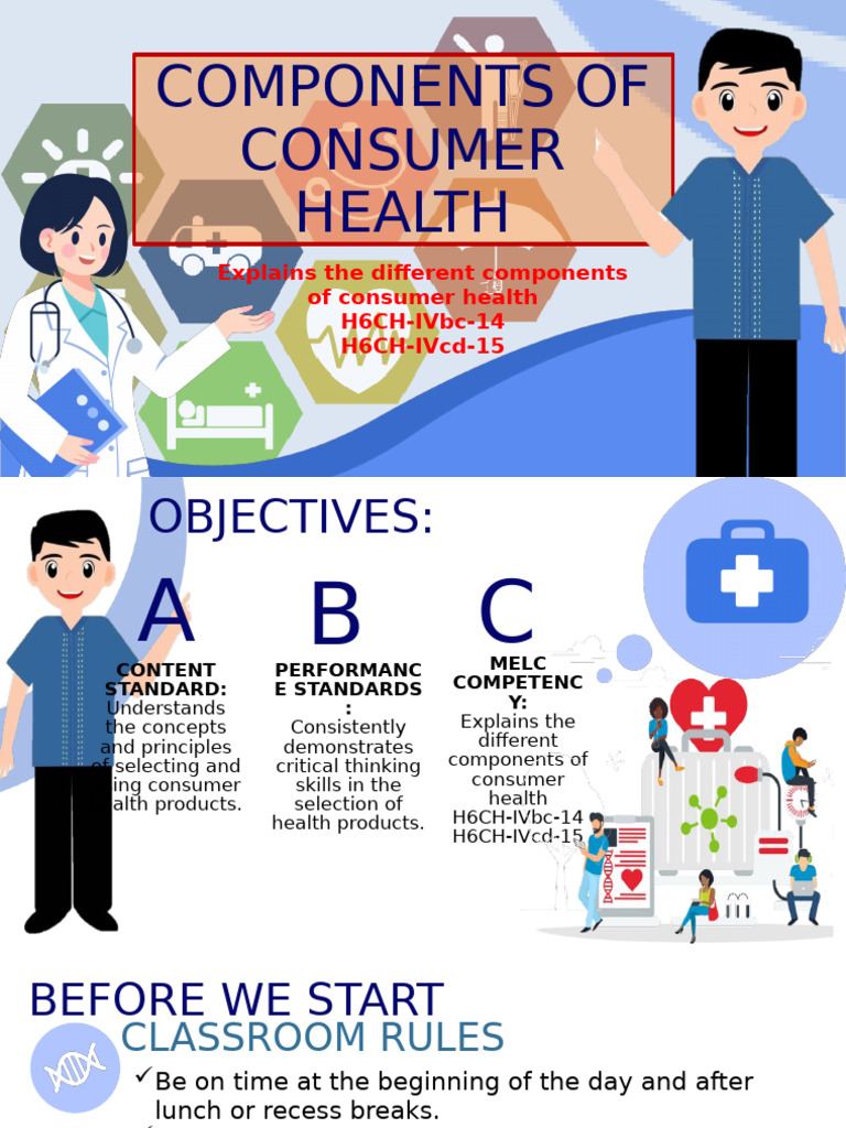 Health 6 Cot Q4 Week 5 Components of Health Consumers | PDF ...