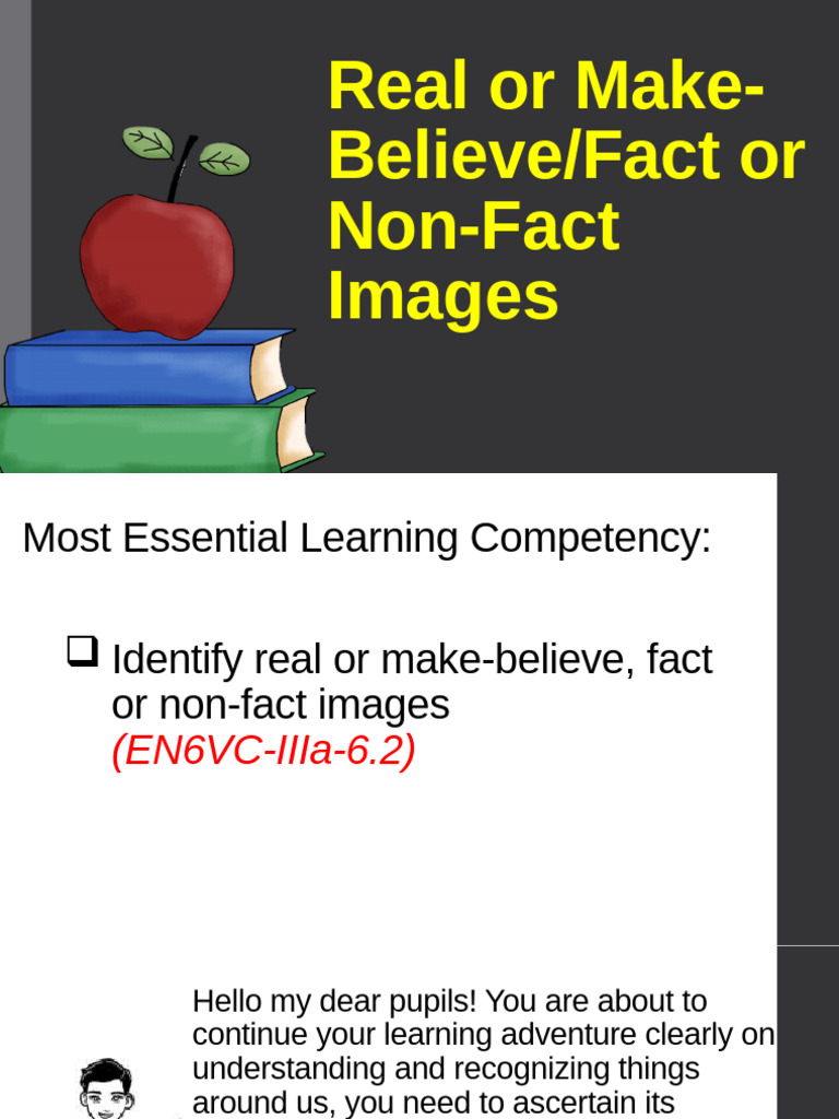 Distinguishing Real vs. Make-Believe Images | PDF | Learning