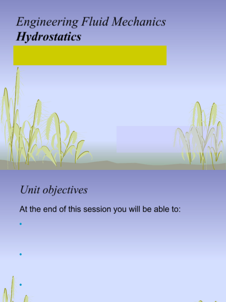 Apply Hydrostatic Principles To Fluid Forces, Pressures, Stability and Buoyancy - Part 2 | PDF ...