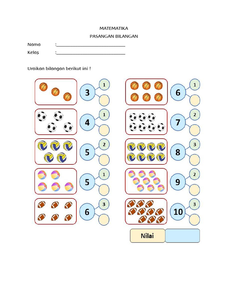 Pasangan Bilangan Matematika | PDF